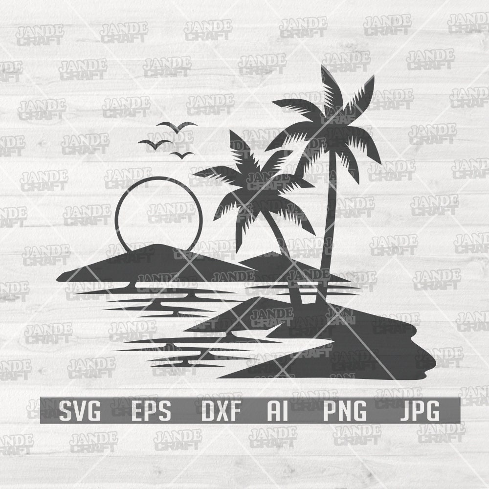 Sunset svg Sunset png Sunset Clipart Sunset Cutfile | Etsy
