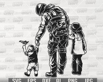 US Military Svg Soldier Dad Clipart Veteran Gift Idea - Etsy