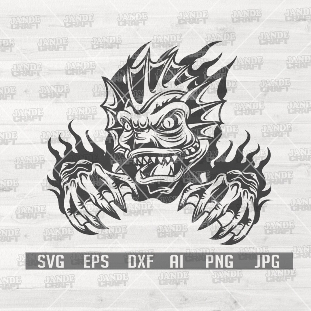 Sea Monster Svg | Sea Creature Svg | Monster Svg | Sea Monster Clipart ...
