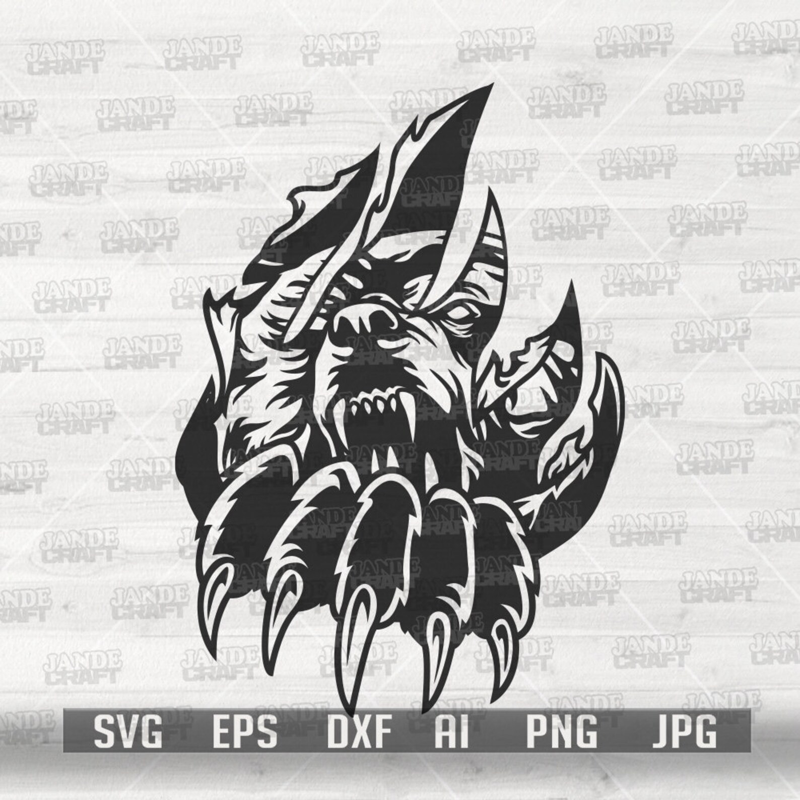 Grizzly Bear Scratch Claw Svg | Animal Claws Stencil | Outdoor Shirt ...