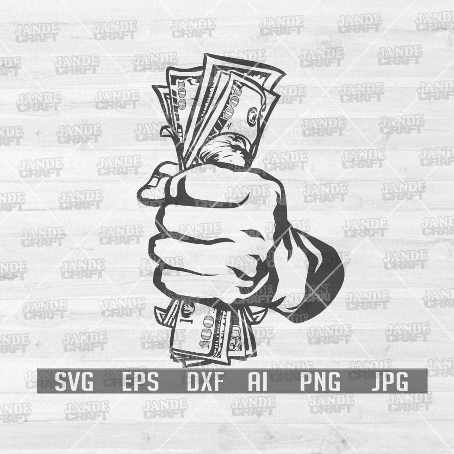Hand With Money Svg Full of Money Svg Money Svg Cash Svg - Etsy