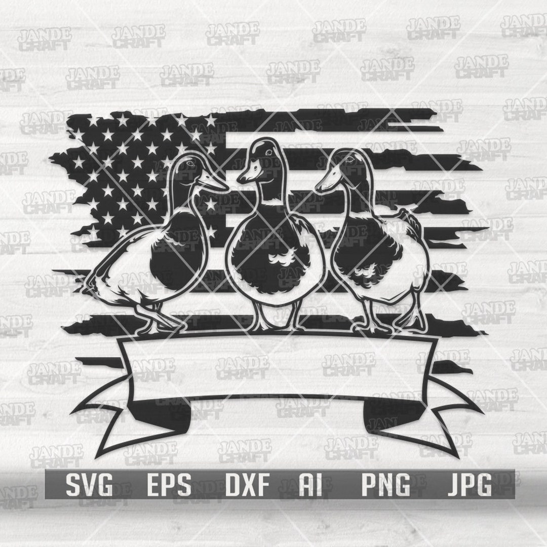 US Flag Duck Svg | Farm Animal Clipart | Farmlife Shirt Png | USA ...