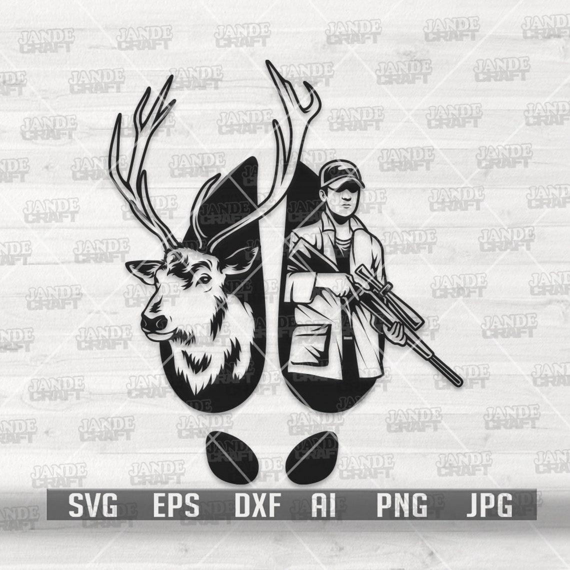 Deer Hunter Svg Hunting Skill Clipart Anter Cut File - Etsy