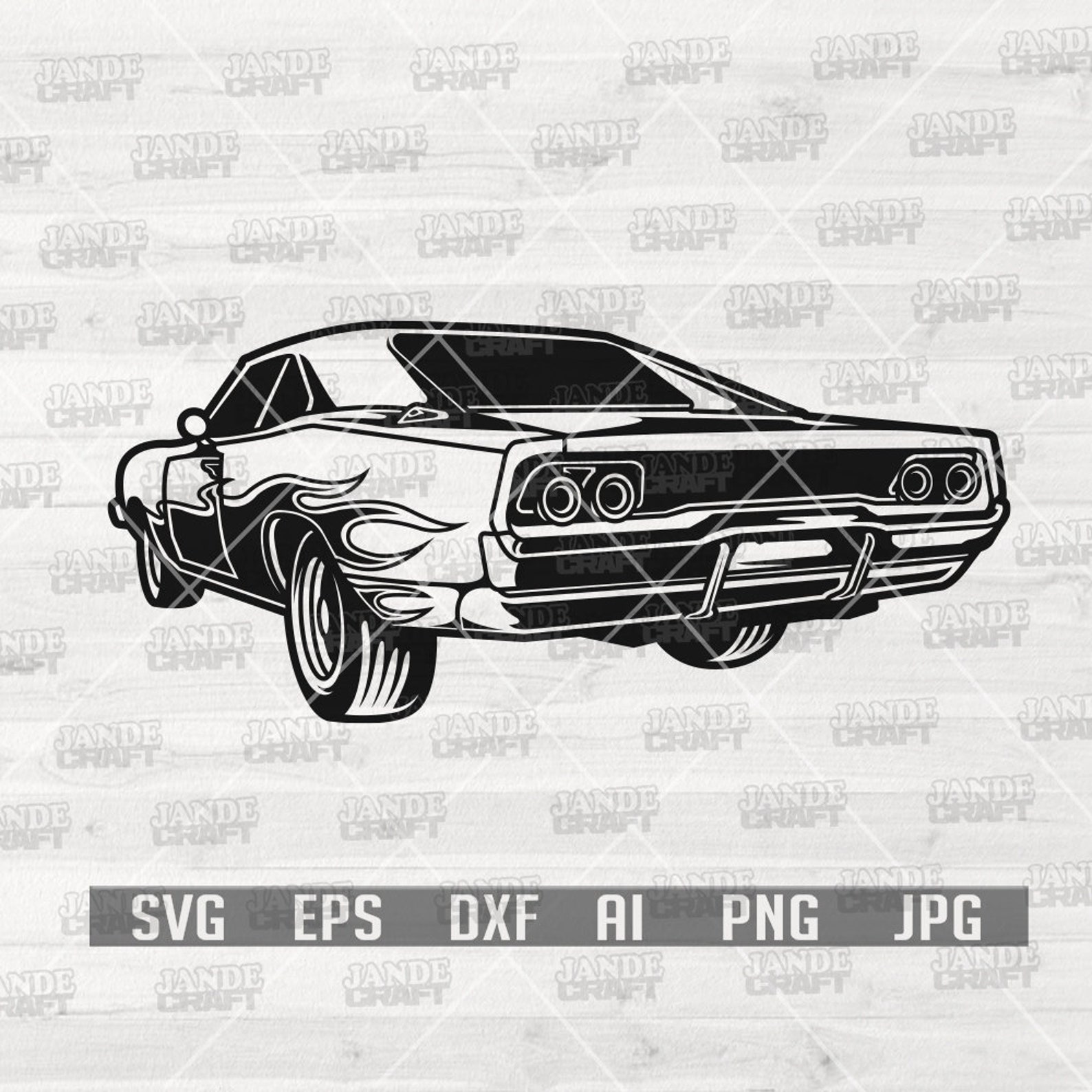 Muscle Car Svg Muscle Car Clipart Muscle Car Png Retro - Etsy