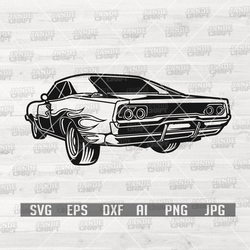 Muscle Car Svg Muscle Car Clipart Muscle Car Png Retro | Etsy