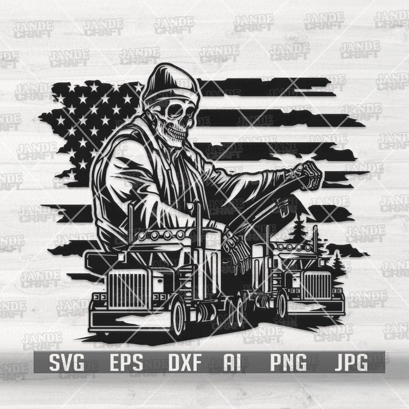 Truck Driver Svg - Etsy