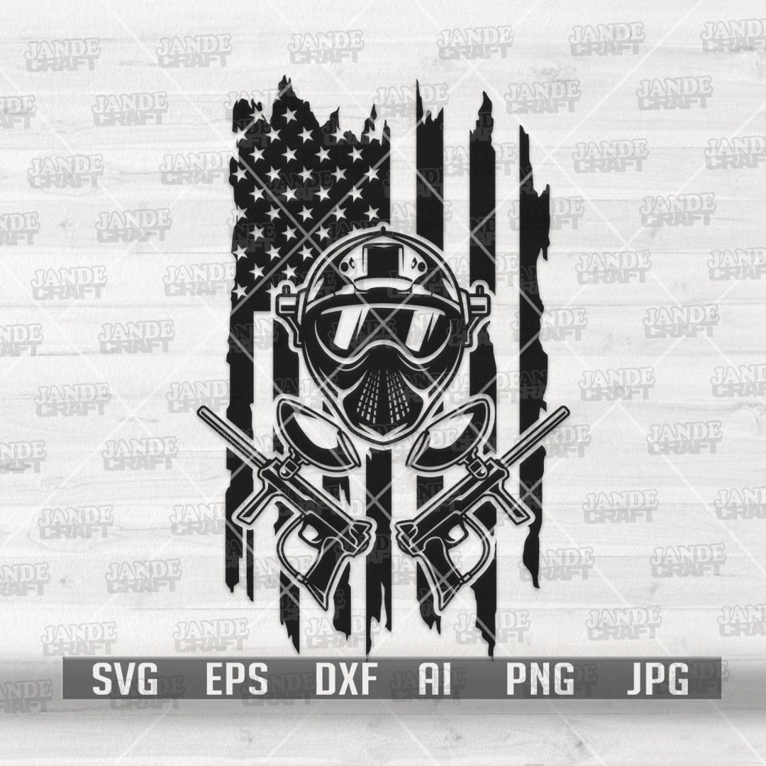 US Paintball Svg | US Combat Sports Svg | Paintball Clipart | Paintball ...