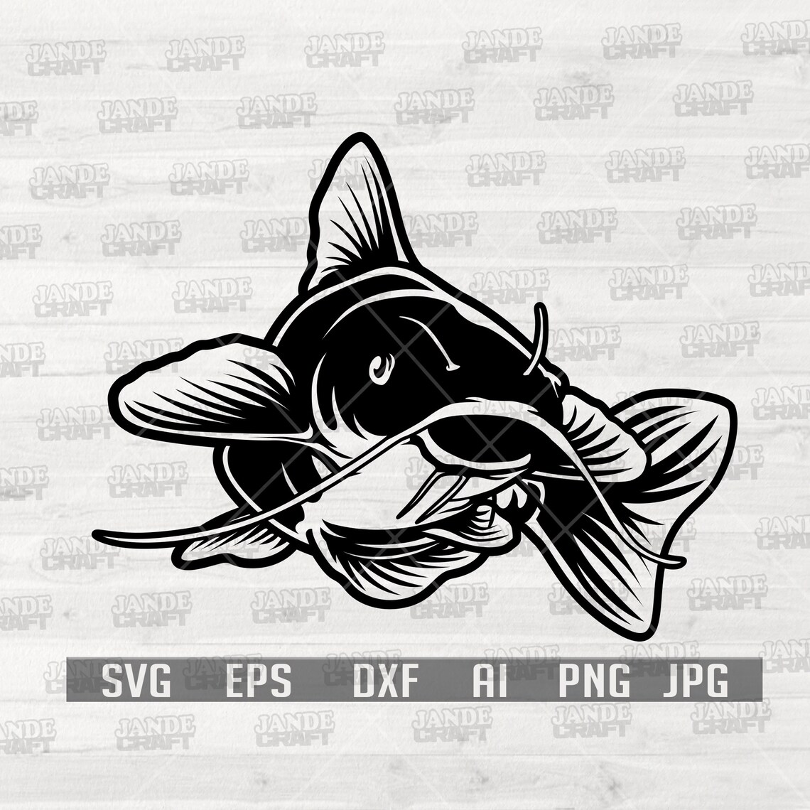 Catfish Svg Fish Svg Catfish Cut Files Catfish Clipart | Etsy