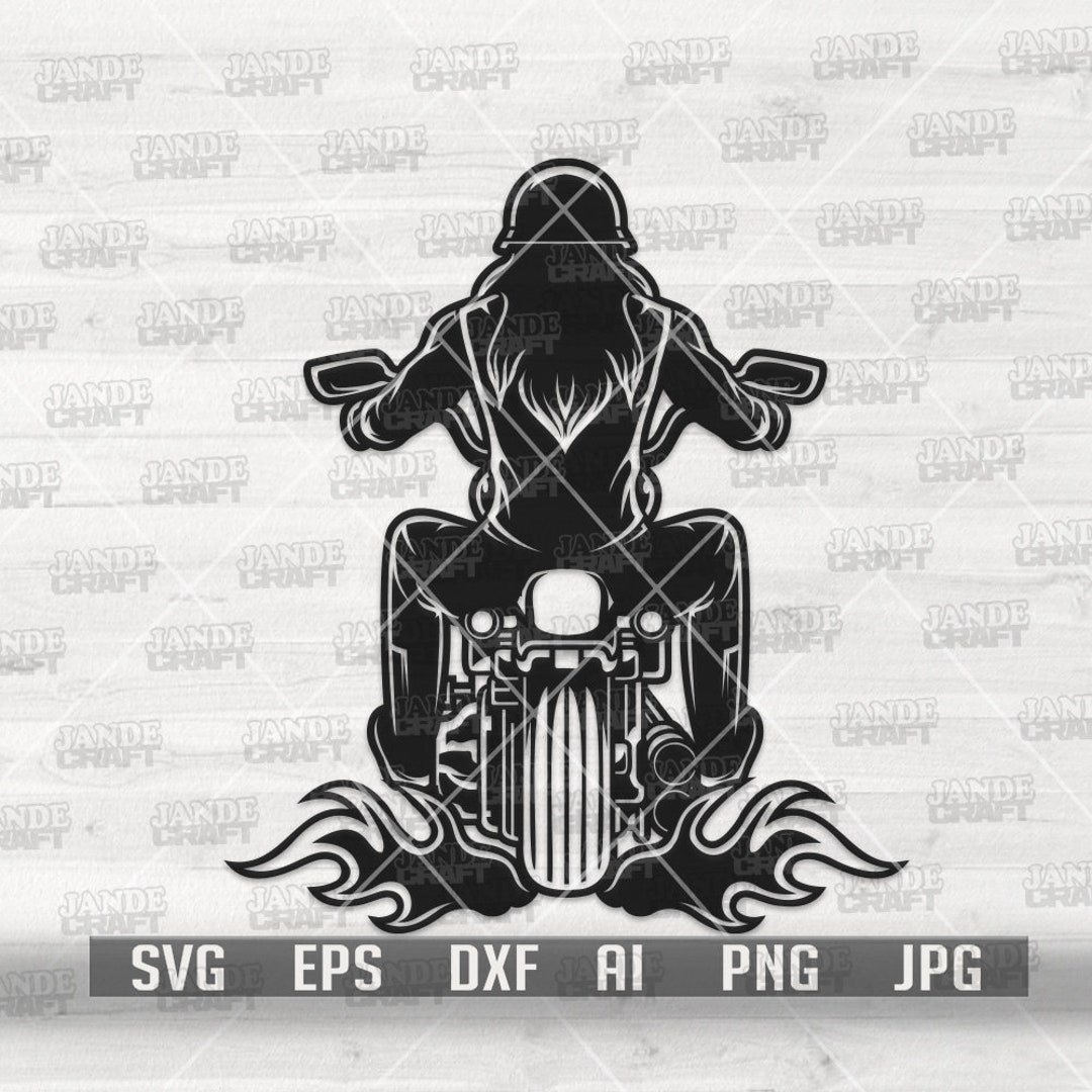 Girl Biker Svg | Lady Rider Clipart | Bike Shop Owner Monogram Cut File ...