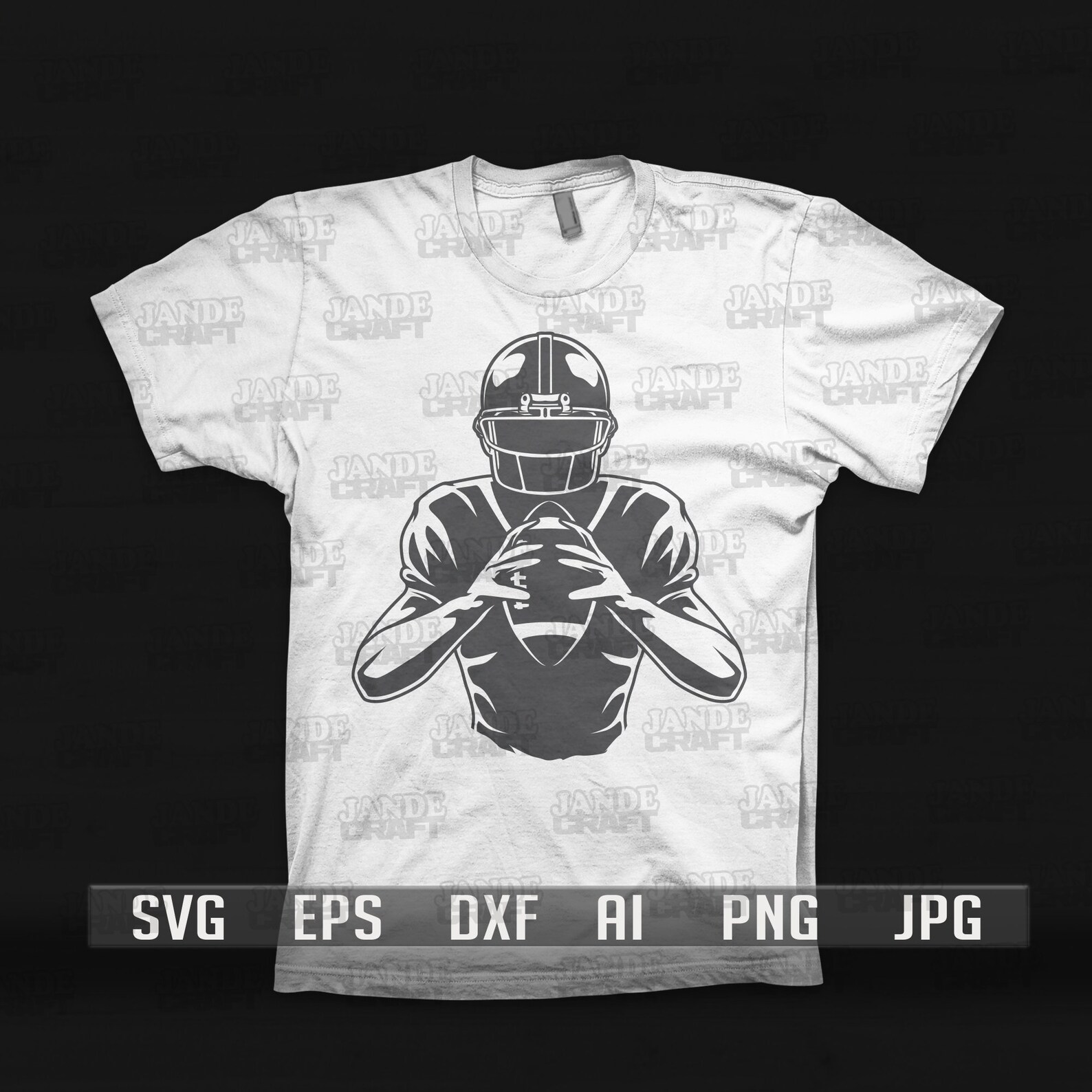 Football Player Svg Football Shirt Svg Gift for Football | Etsy