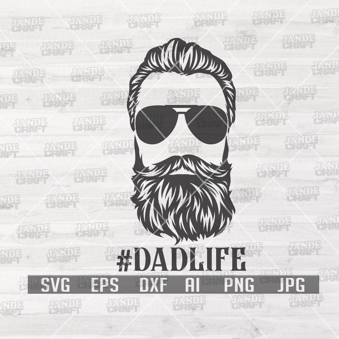 Beard Dad Life svg DadLife svg Beard Dad svg Dad svg | Etsy