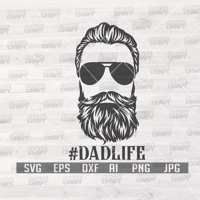 Beard Dad Life Svg Dadlife Svg Beard Dad Svg Dad Svg - Etsy