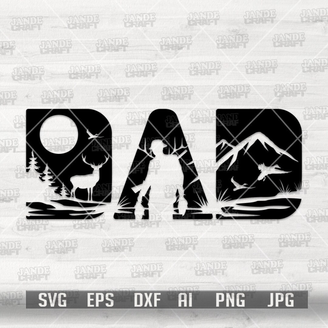 Dad Duck Hunter Svg | Papa Camping Shirt Png | Daddy Hunting Clipart ...