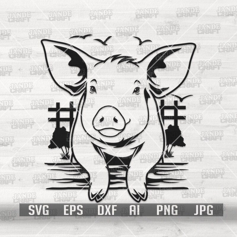 Pig Svg - Etsy