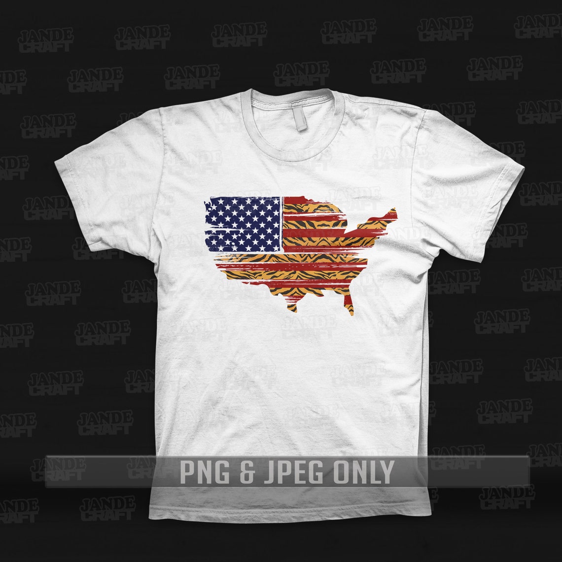 Distressed USA Tiger Print | Png & Jpeg Files Only | USA Flag ...