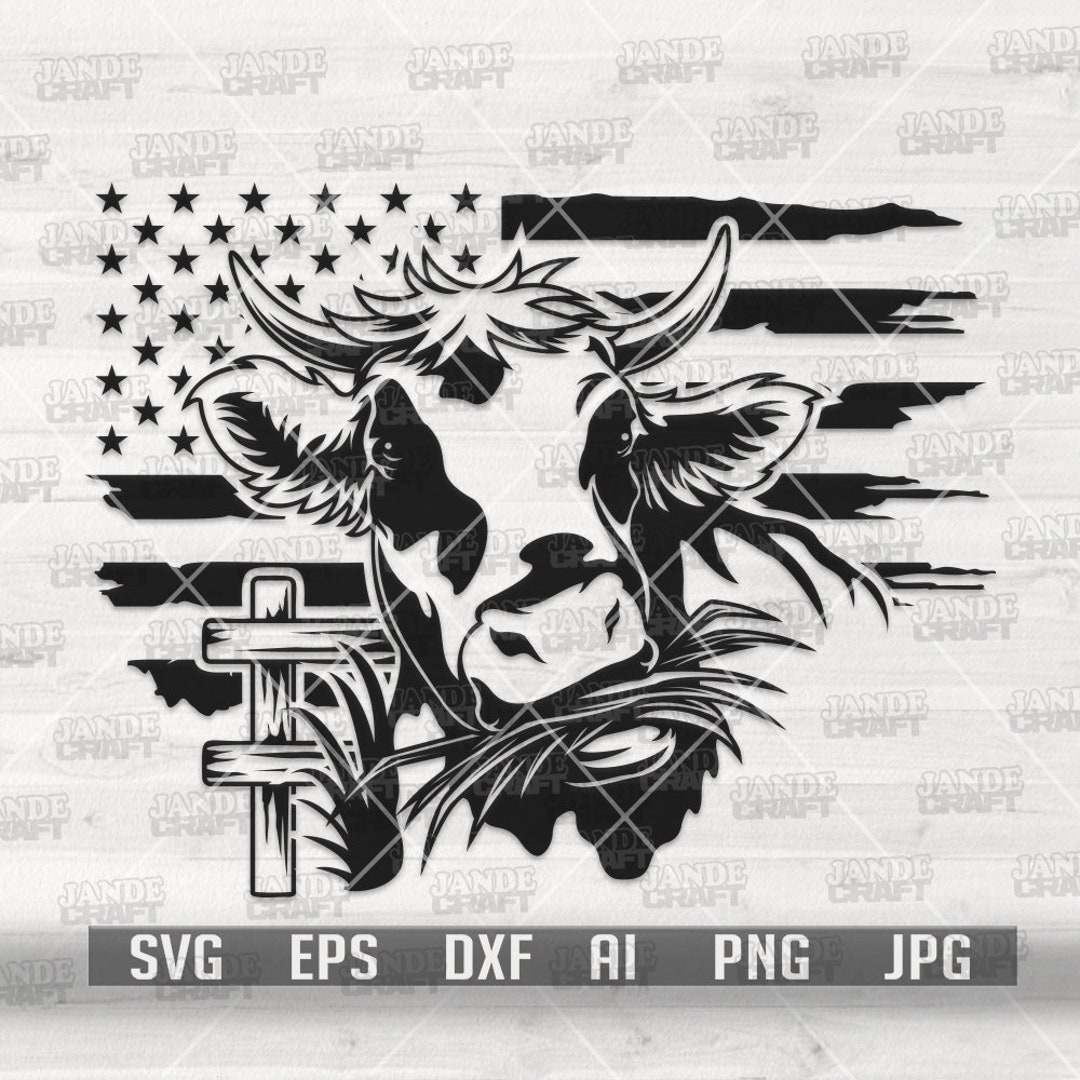 US Farm Cow Svg | Farm Animal Svg | US Farm Monogram | Cow Owner Svg ...