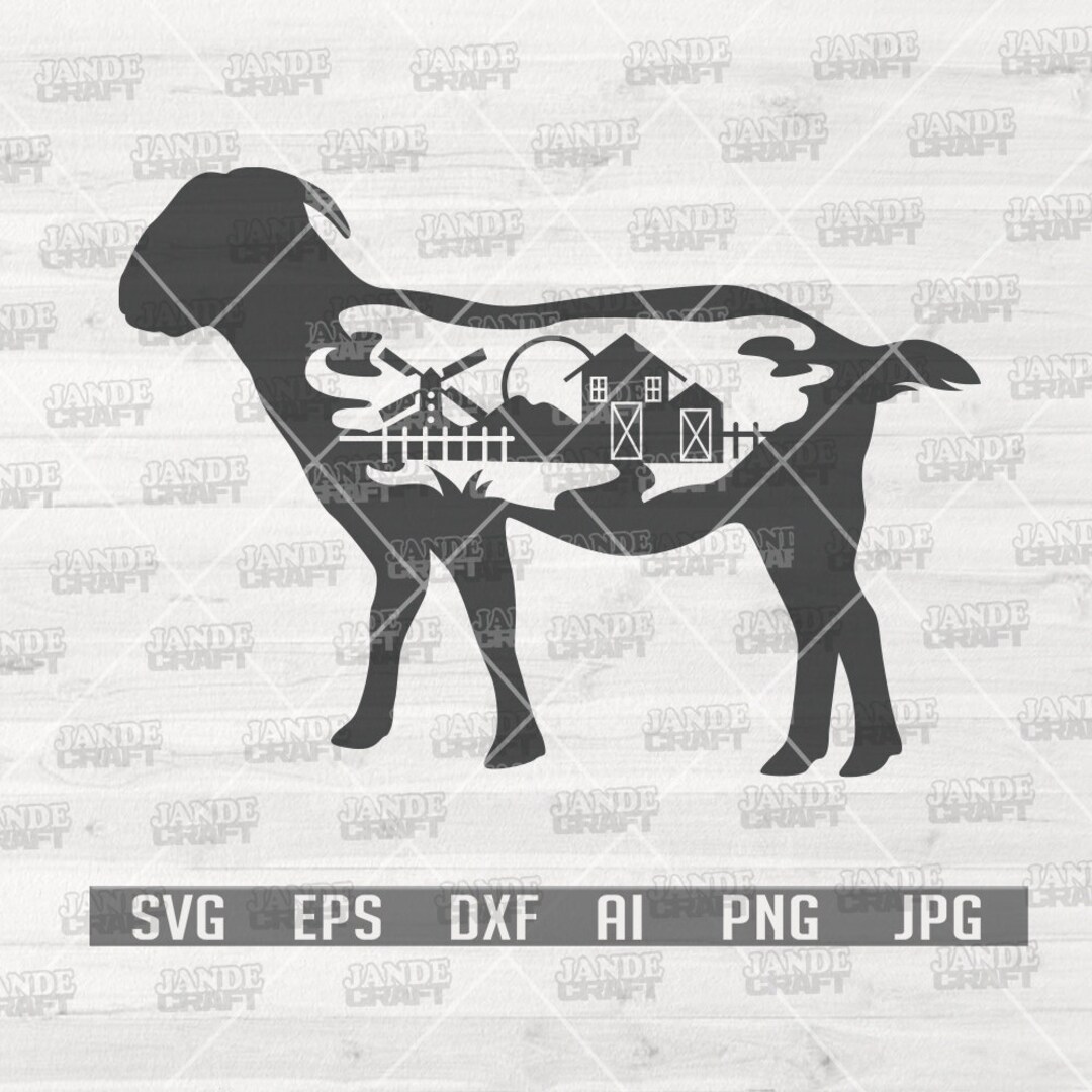 Farm Goat Svg | Farm Animal Svg | Goat Svg | Goat Cutfile | Goat ...