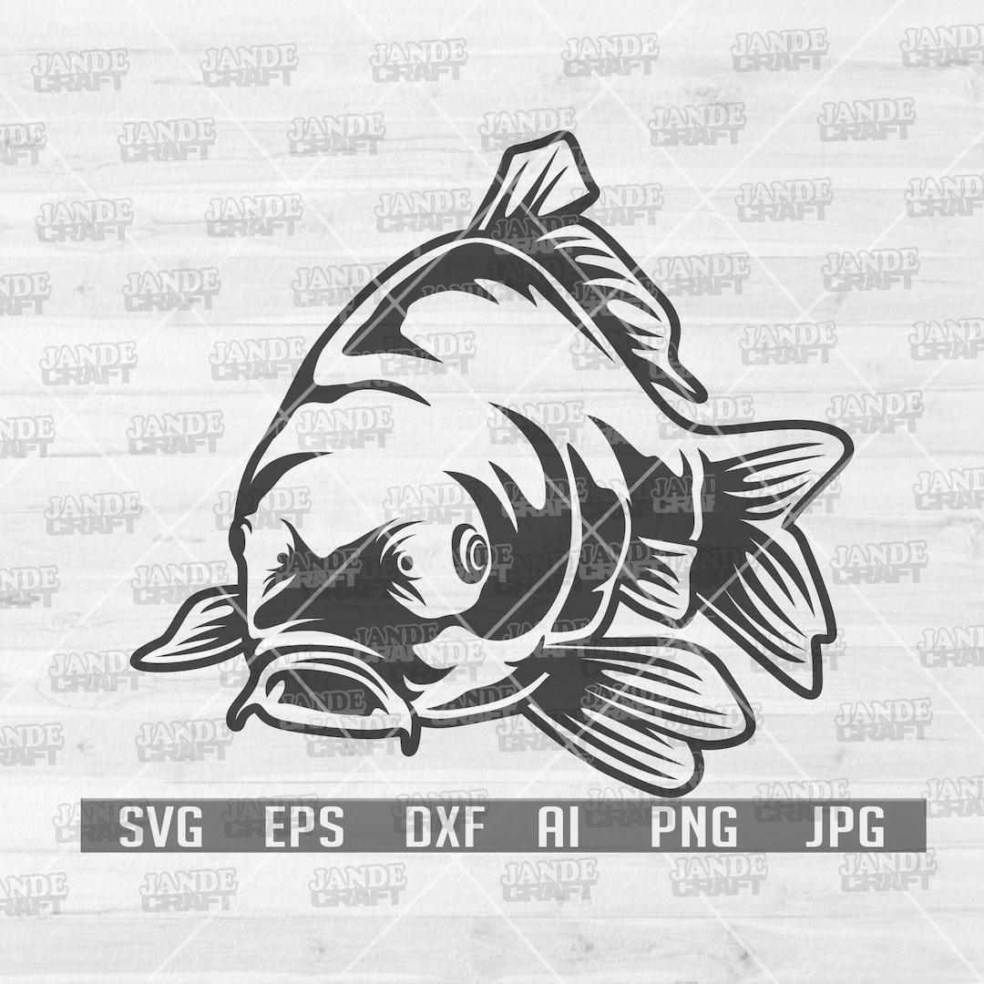 Carp Fish Svg | Carp Svg | Fish Svg | Carp Cutfiles | Carp Clipart ...