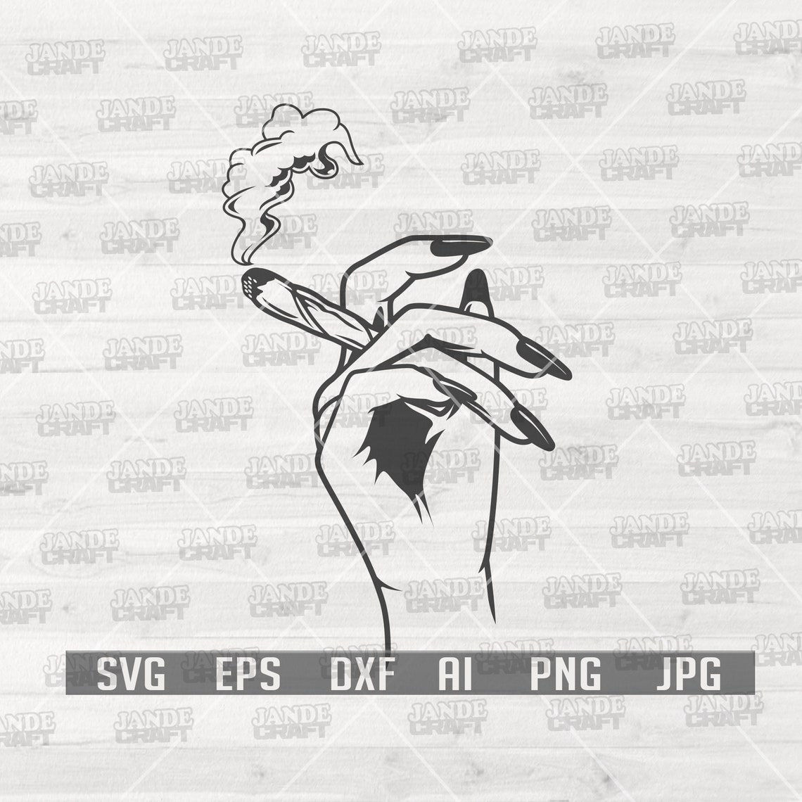 Hand Smoking Joint Svg | Sexy Hand Smoking Weed Cut File | Rasta Chic ...