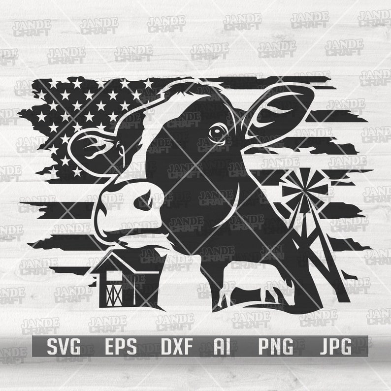 US Farm Cow Svg US Cow Monogram Cow Owner Svg Farm Life - Etsy