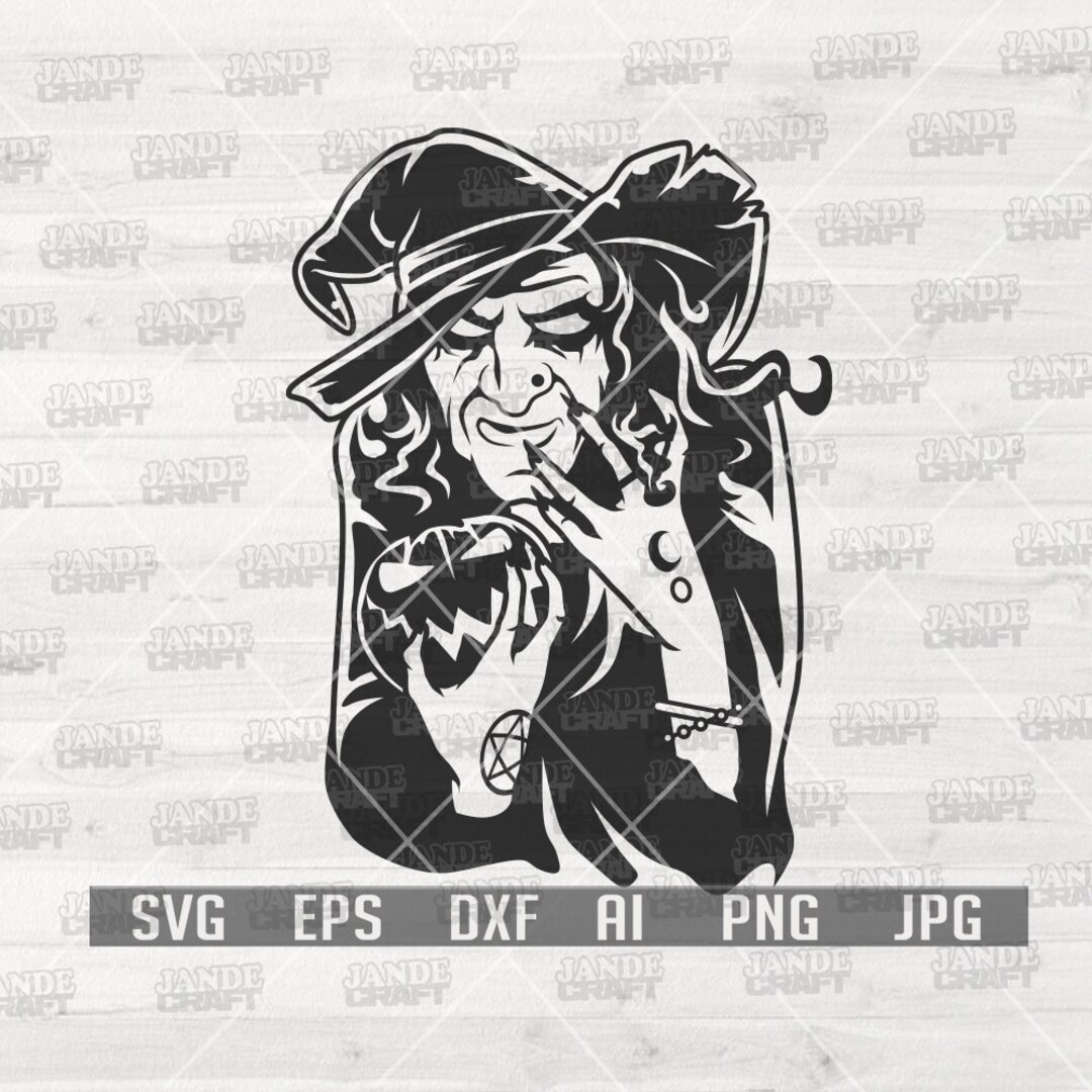 Witch Svg | Gothic Svg | Halloween Svg | Witch Clipart | Witch Cutfile ...