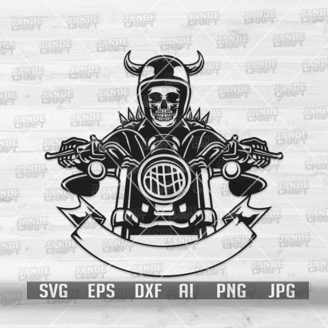 Biker Skull Svg | Motorbike Clipart | Sports Dad Shirt Png | Extreme ...