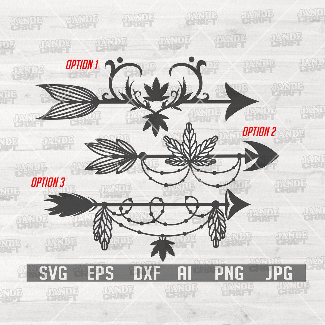 Arrows Cannabis Svg | Weed Boho Shirt Png | Marijuana Ornaments Stencil ...