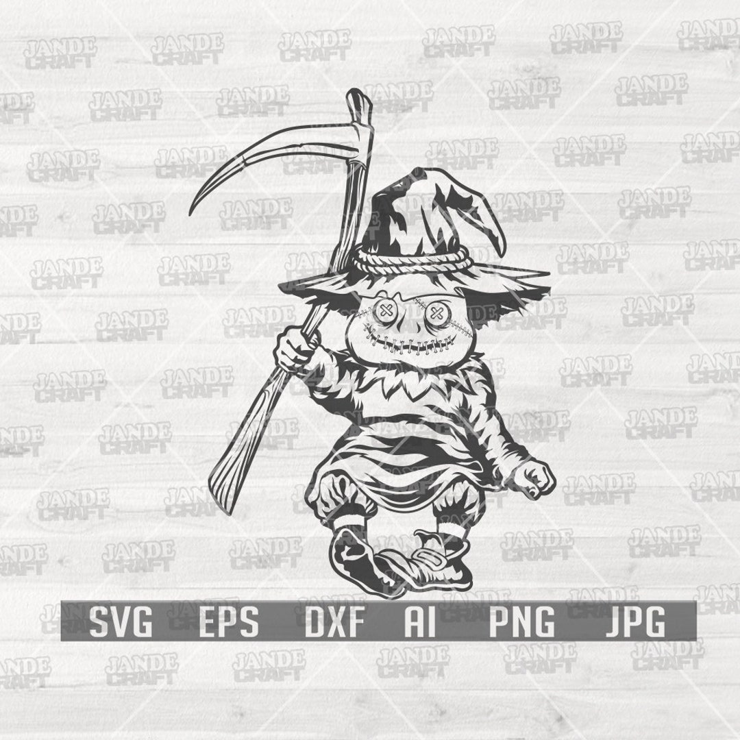 Scarecrow Grim Svg | Scarecrow Svg | Scarecrow Clipart | Scarecrow ...