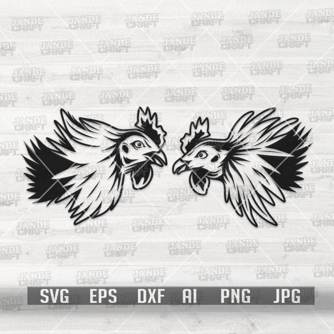 Cock Fighting Svg | Cockfighting Svg | Cock Fighter Svg | Rooster Svg ...