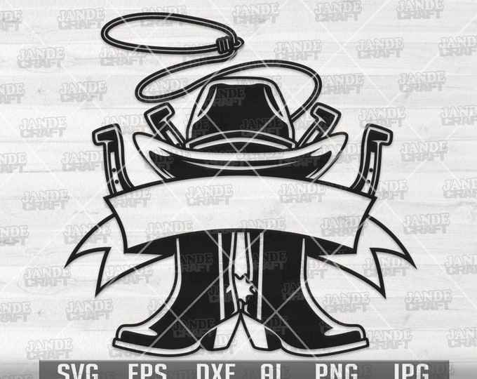 Cowboy Gear Svg File | Cowboy Clipart | Cowboy Cutfile | Western Svg ...