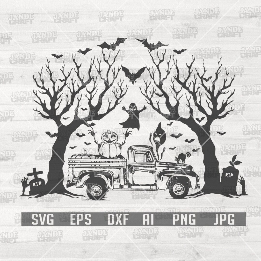 Halloween Scene Svg | Scary Forest Clipart | Halloween Shirt Png ...