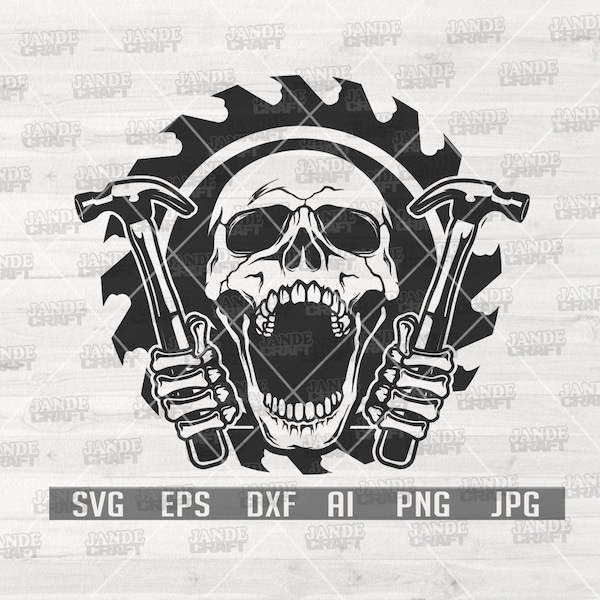 Handyman Skull Svg - Etsy