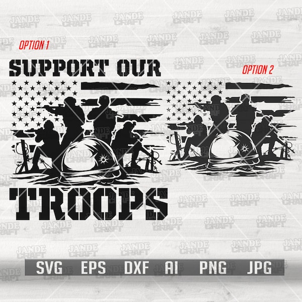 Support the Troops Svg - Etsy