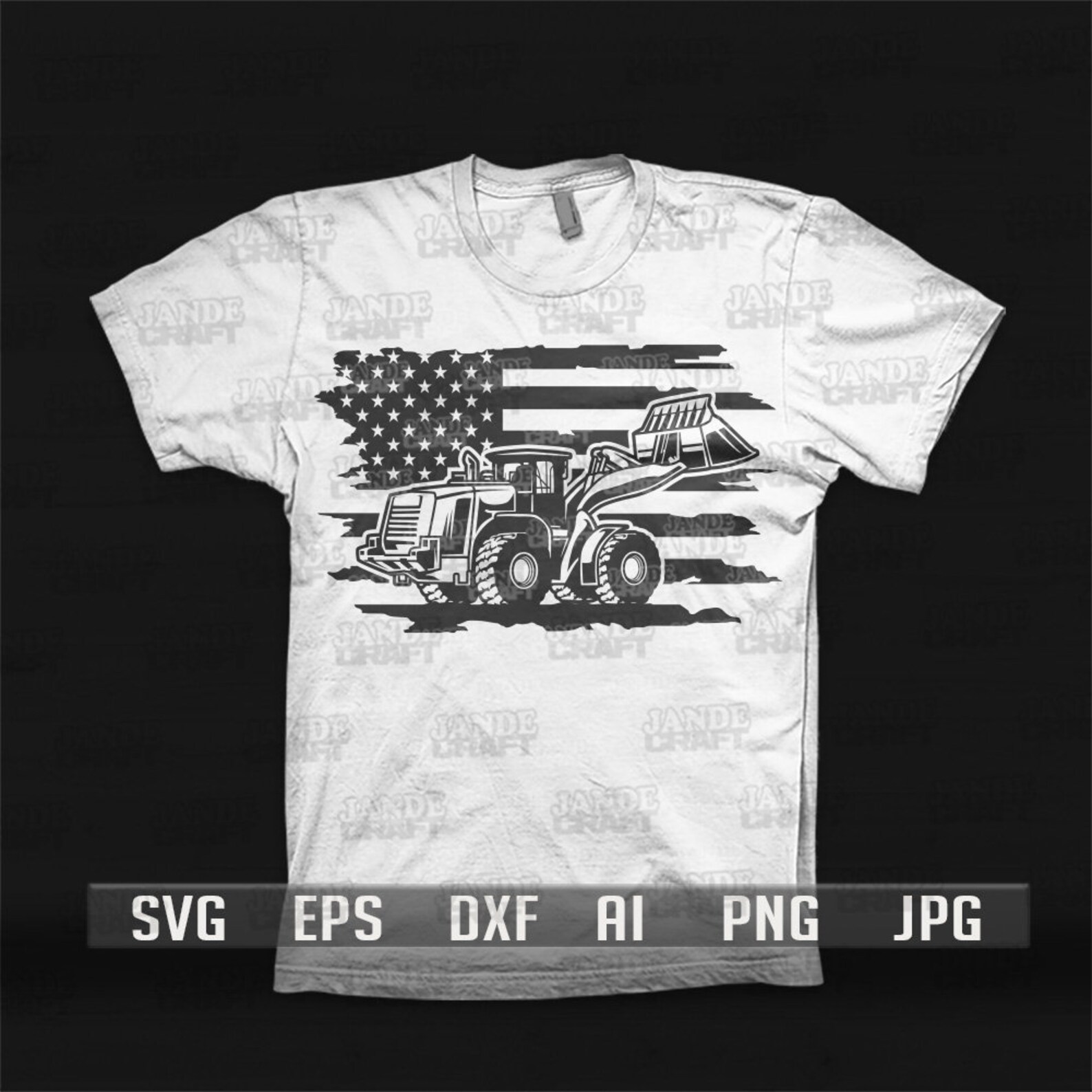 US Front End Loader Svg | Heavy Equipment Clipart | Machine Operator ...