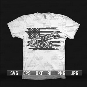 US Front End Loader Svg | Heavy Equipment Clipart | Machine Operator ...