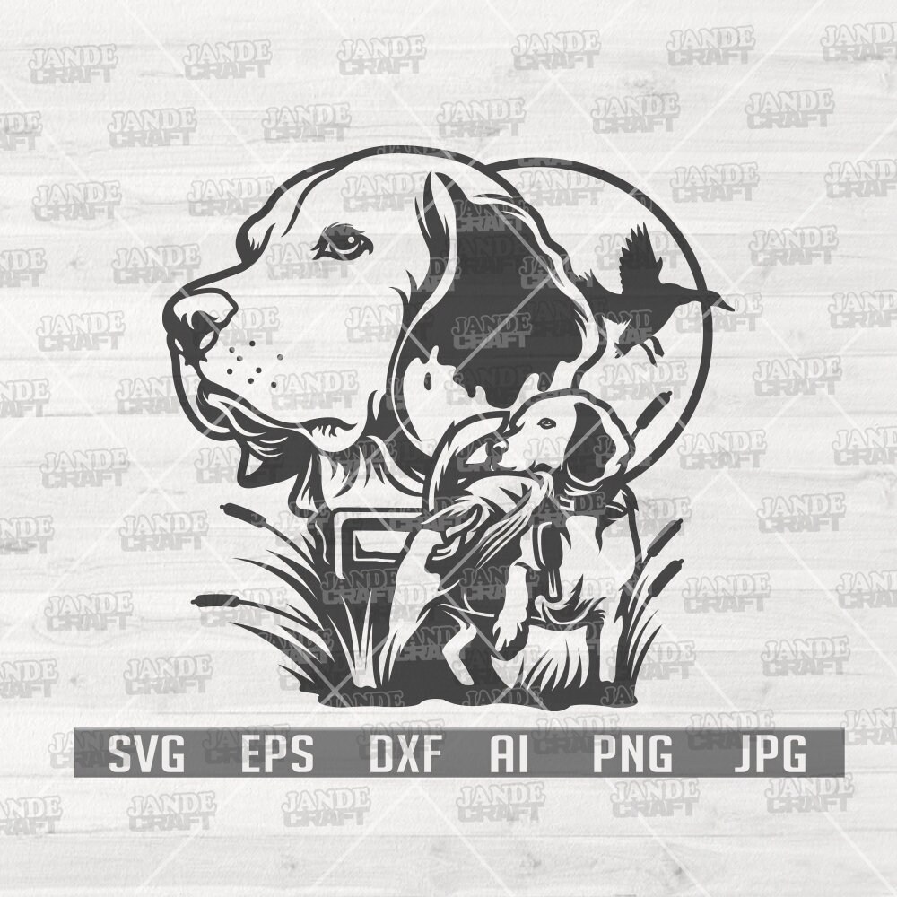 Duck Hunting Dog Svg Labrador Retriever Cut File Outdoor - Etsy Canada
