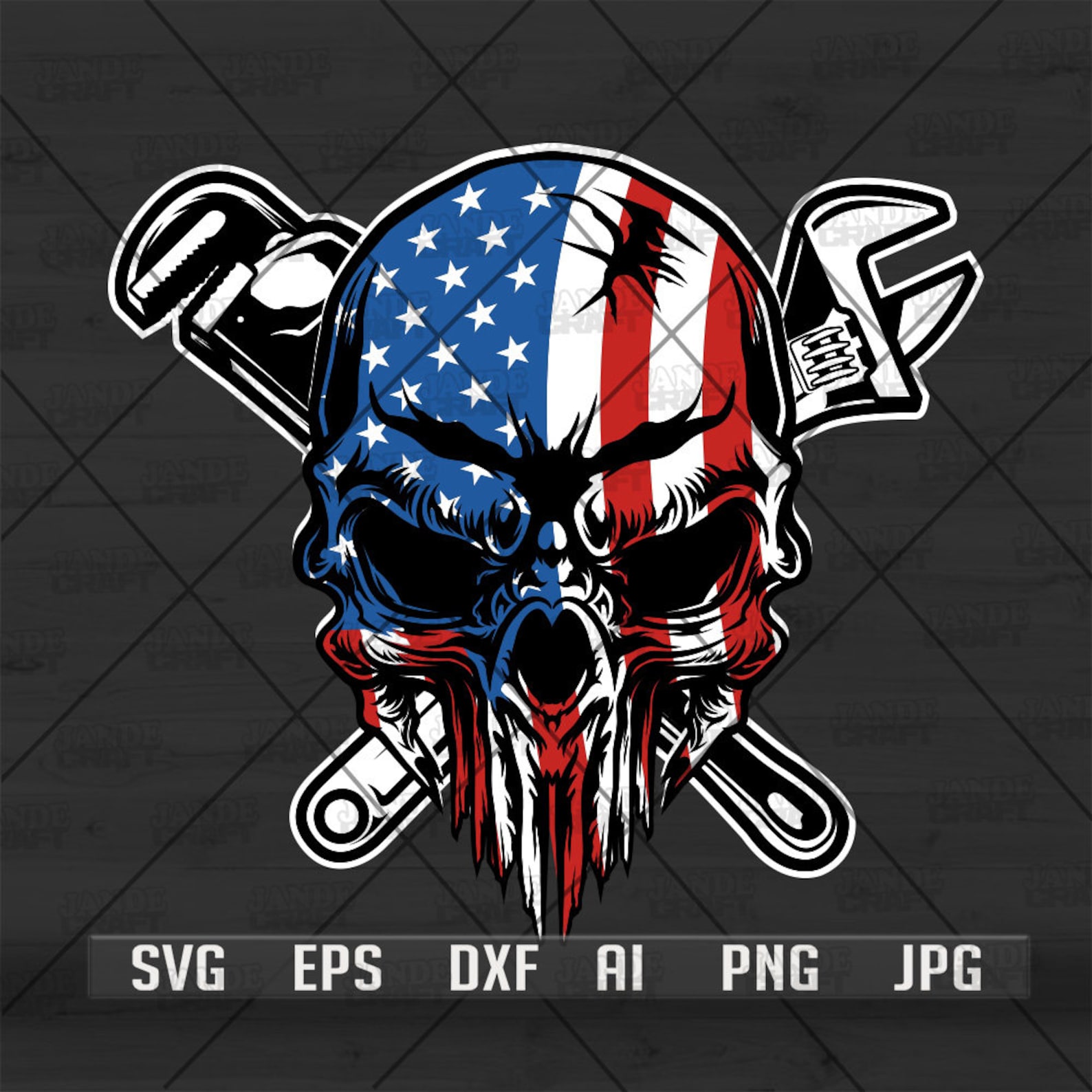 US Skull Plumber Svg Pipe Fitter Dad Cut File Repairman - Etsy