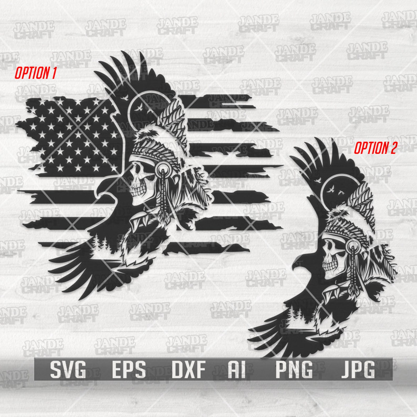 Native American Skull Scene Svg | Patriotic Eagle Shirt Png | America ...