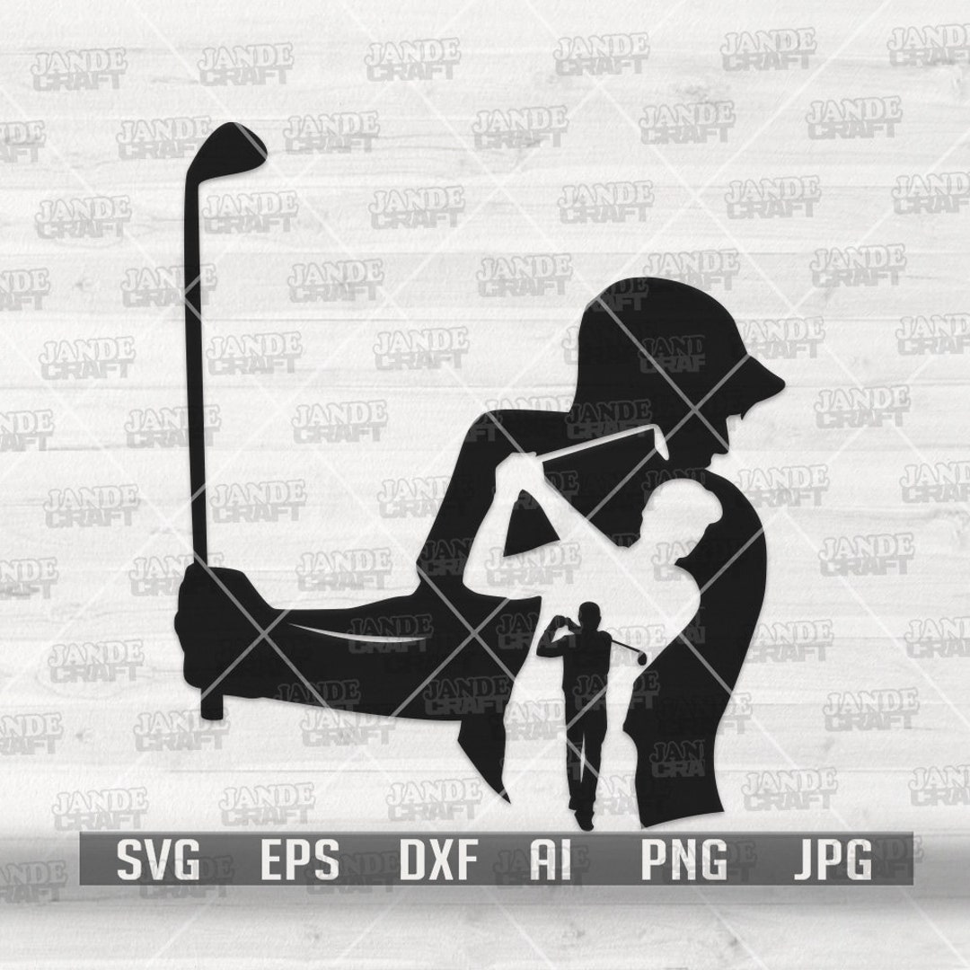 Golf Player Scene Svg | Golfer Dad Gift Idea T-shirt Design Png ...