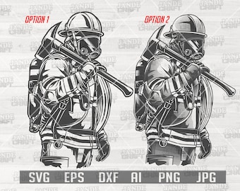 Firefighter Customizable Svg | Fireman Svg | First Responder Svg ...
