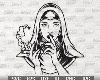 Dope Nun Svg | Etsy Ireland