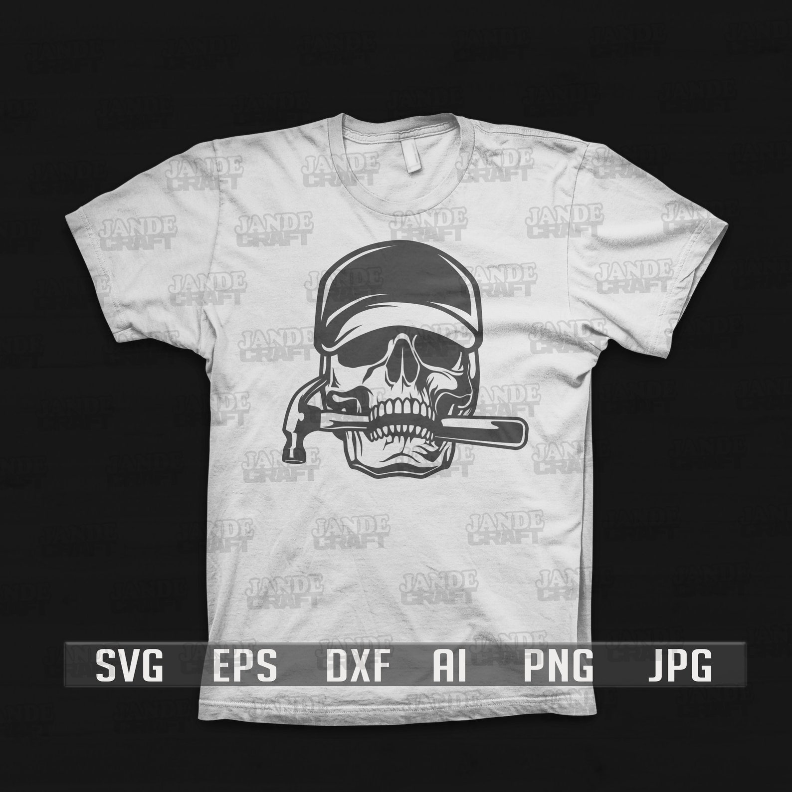 Carpenter Skull Svg | Carpenter Cut File | Carpenter Repair Svg ...