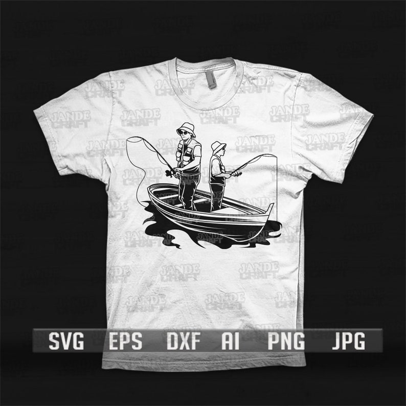 Father and Son Fishing Svg | Fishing Clipart | Fishing Cutfile | Like ...