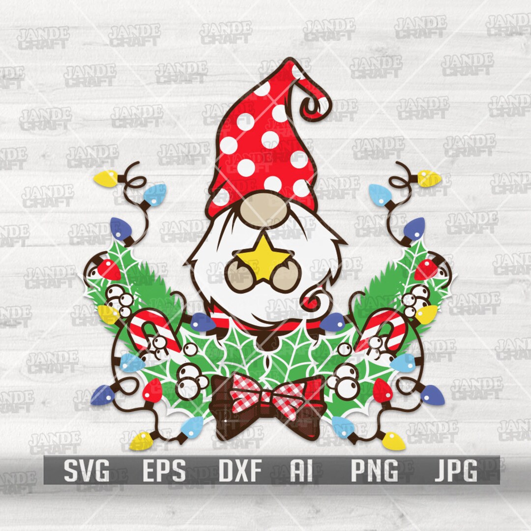 Christmas Gnome Svg | Cute Gnome Clipart | Gnome Cutfile | Christmas ...