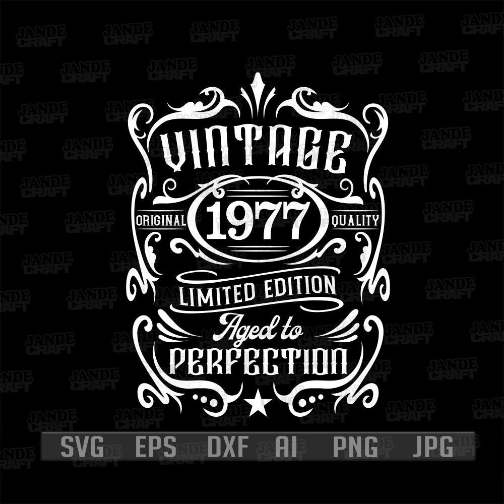 45th Birthday Svg Year 1977 Svg Vintage 1977 Svg Vintage - Etsy Australia