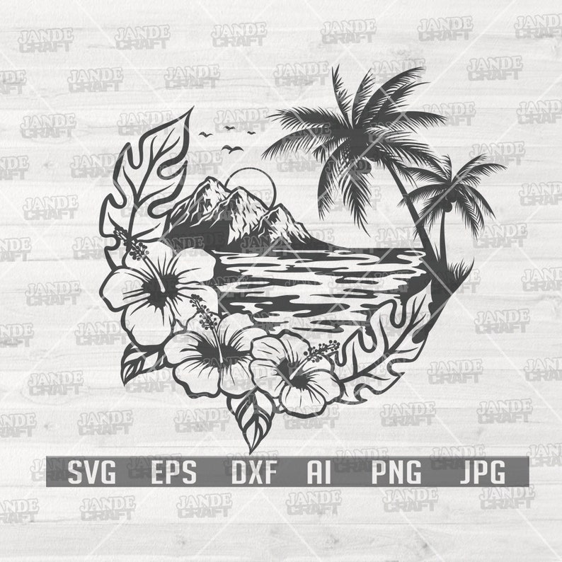Island Beach Life Svg Beach Life Svg Summer Svg Island | Etsy
