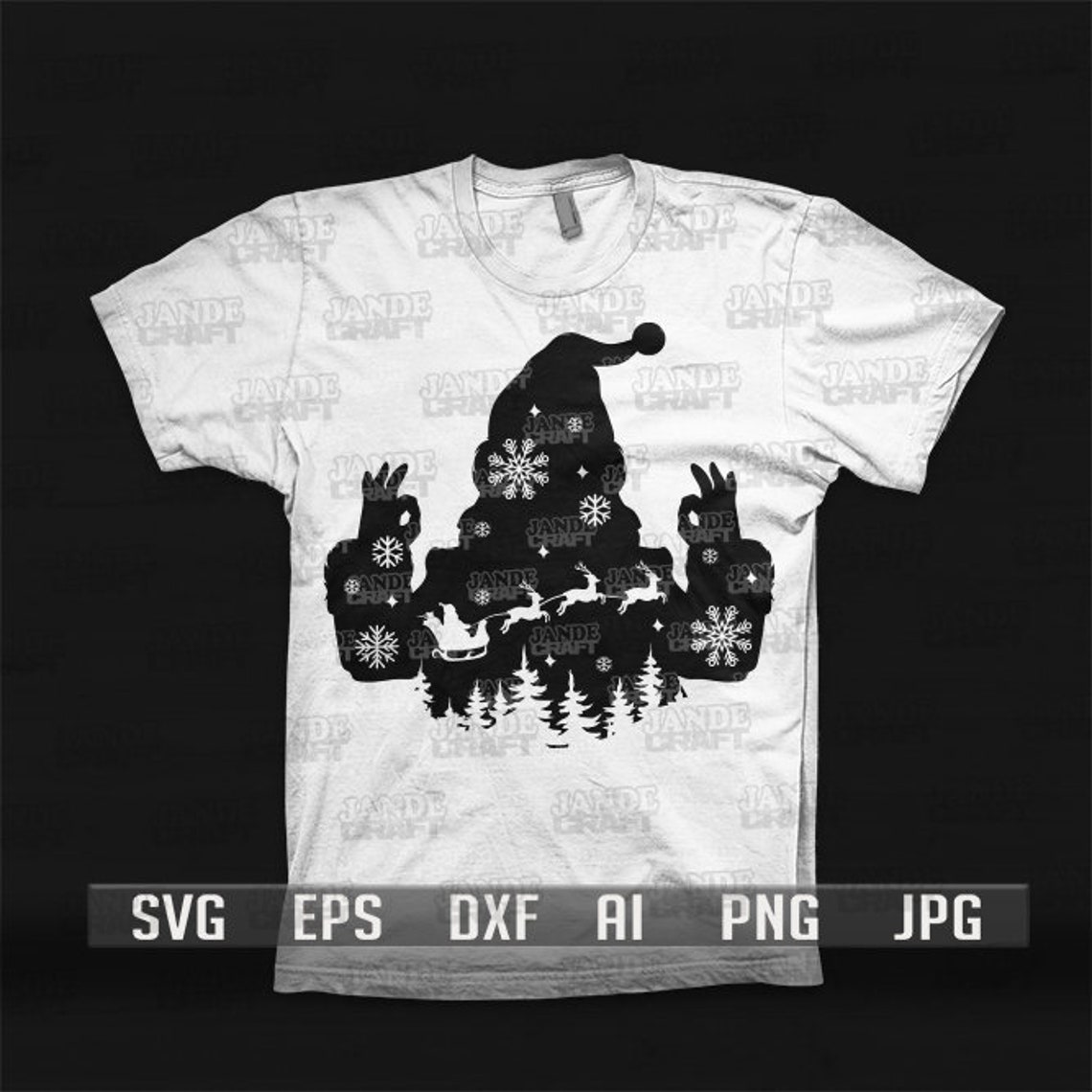 Santa Christmas Scene Svg Santa Claus Svg Christmas - Etsy