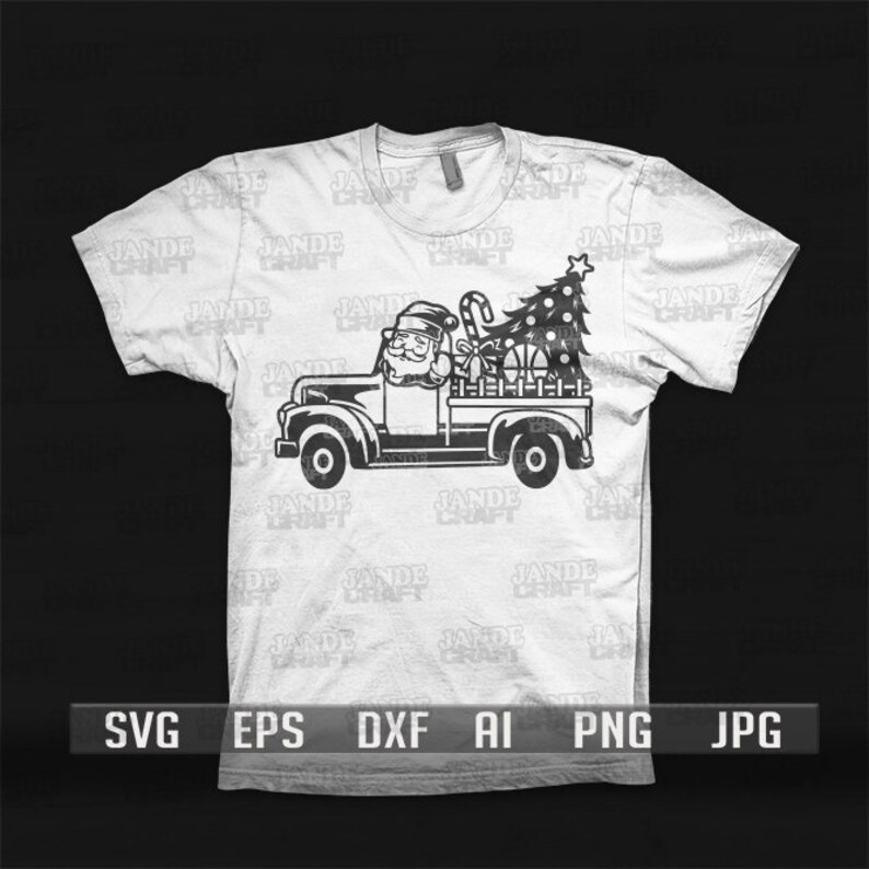 Santa on Truck Svg Christmas Svg Santa Claus Svg Santa | Etsy