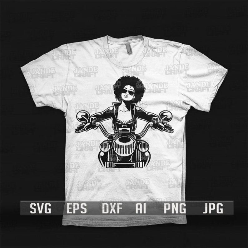 Afro Biker Girl Svg Afro Girl Svg Afro Biker Clipart - Etsy UK
