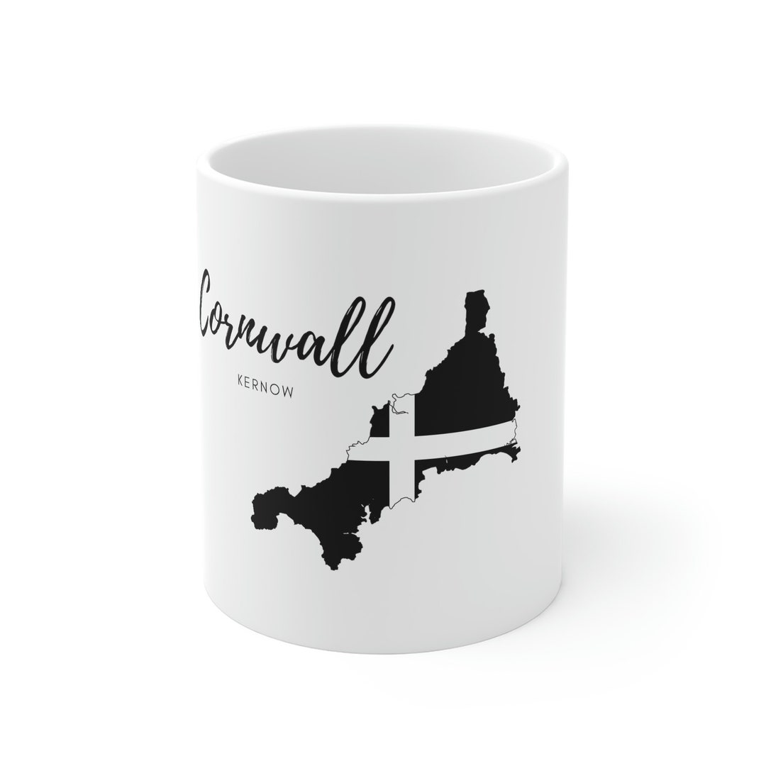 Map of Cornwall Mug - Etsy